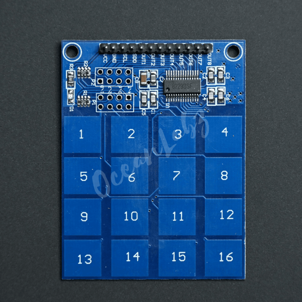 TTP229 16-Channel Capacitive Touch Digital keypad Module - OceanLabz