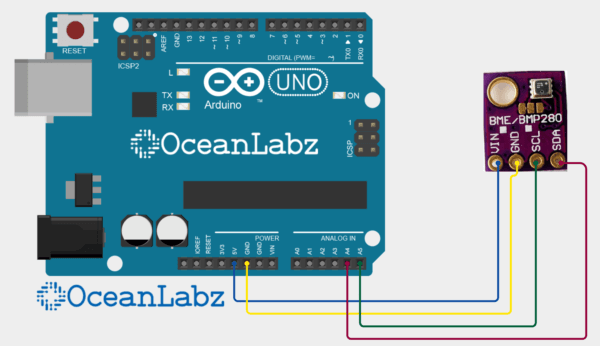Interface BME280 Temperature, Pressure & Humidity Sensor with Arduino ...
