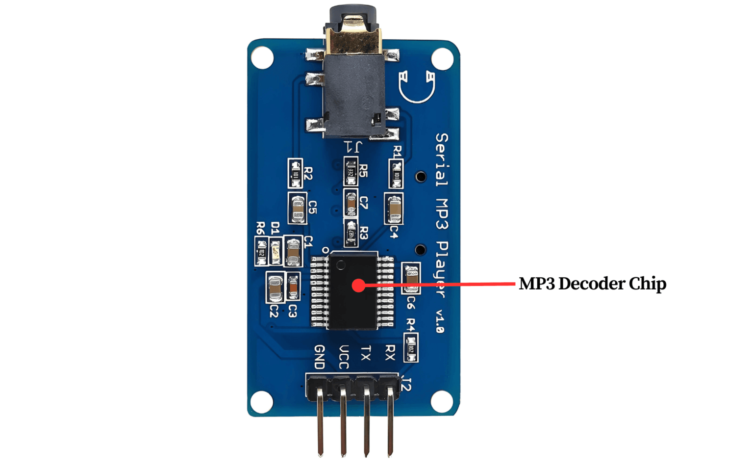 Interface serial mp3 player With Arduino - OceanLabz