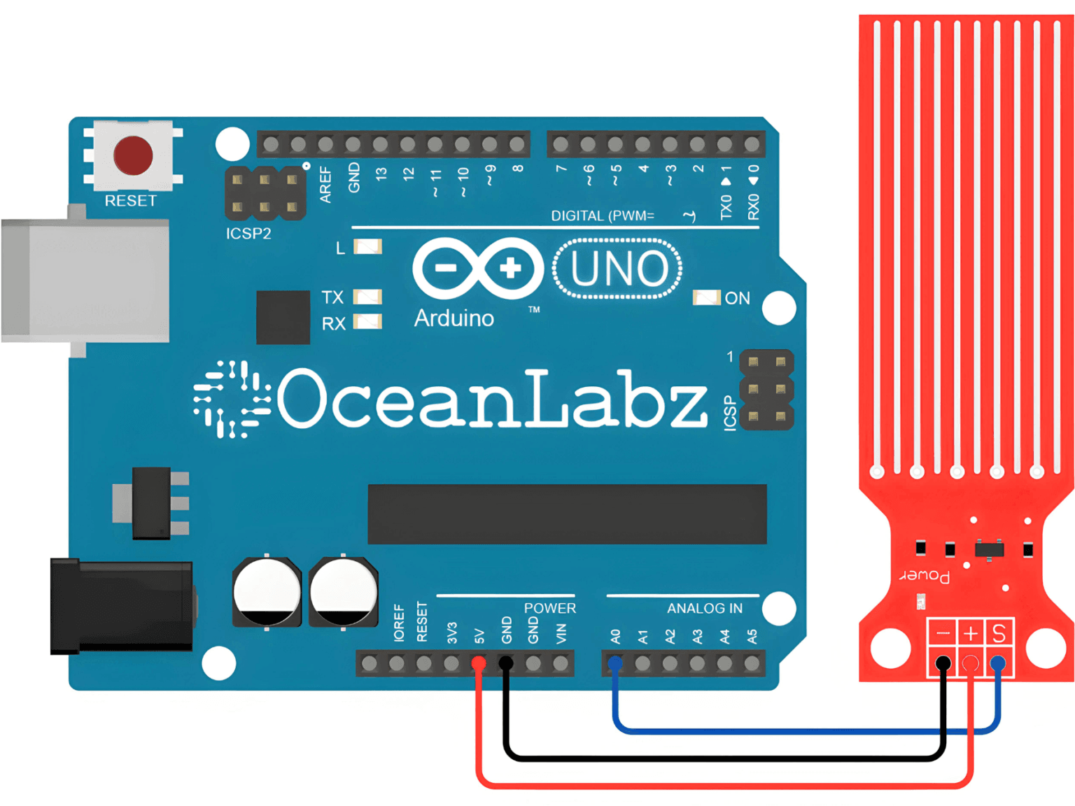 Interface Water Level Sensor With Arduino Oceanlabz