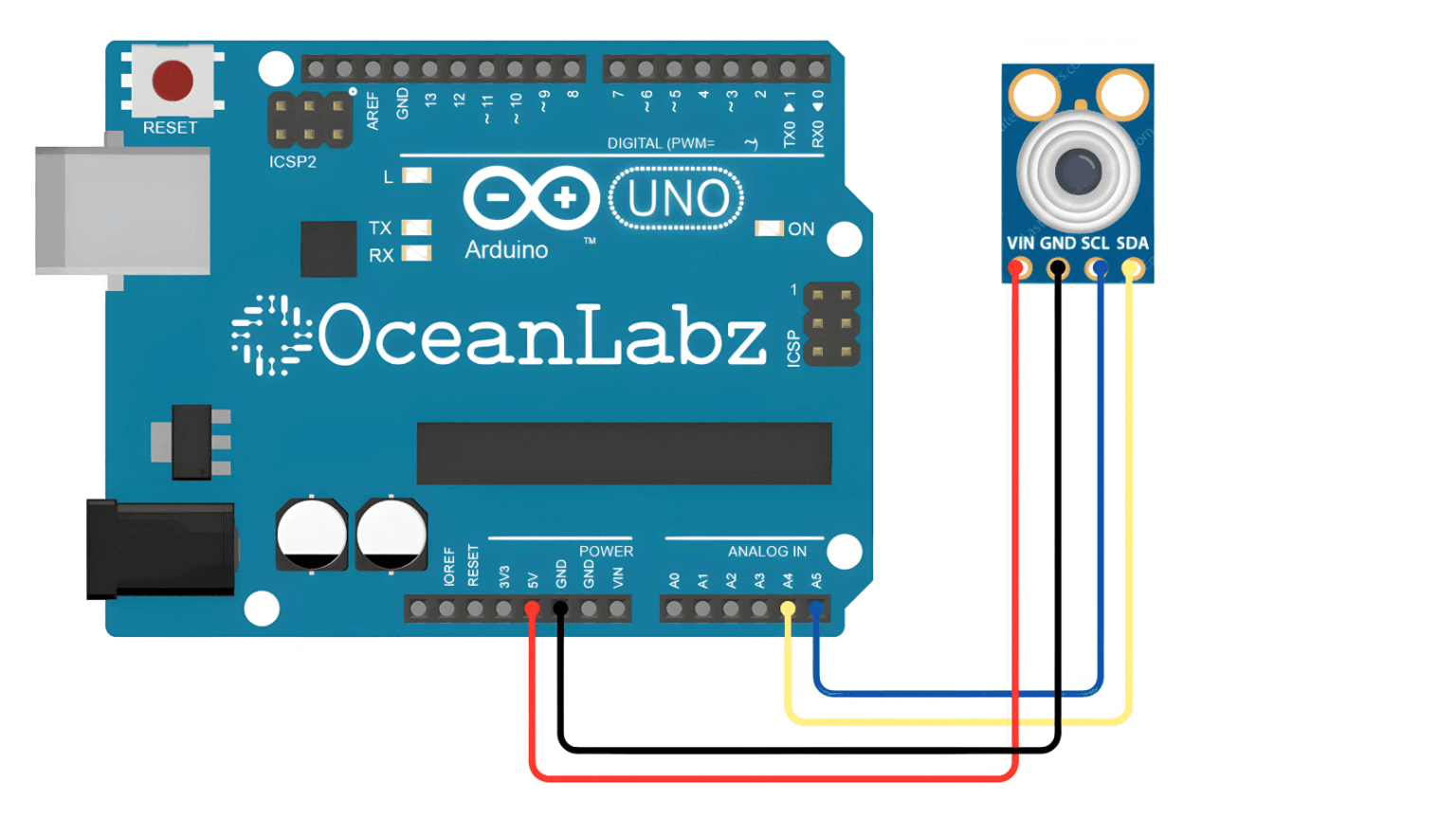 Interface MLX90614 Infrared Temperature Sensor With Arduino - OceanLabz