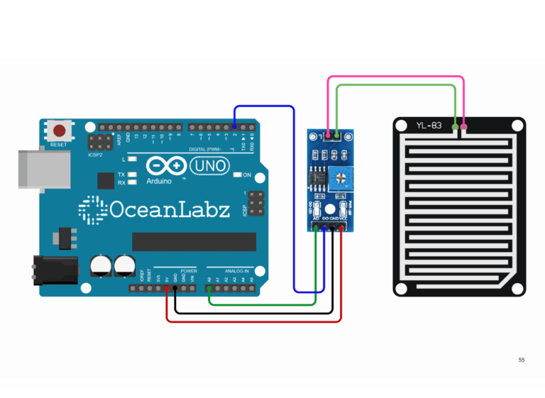 Interface Rain Drop Sensor With Arduino - OceanLabz