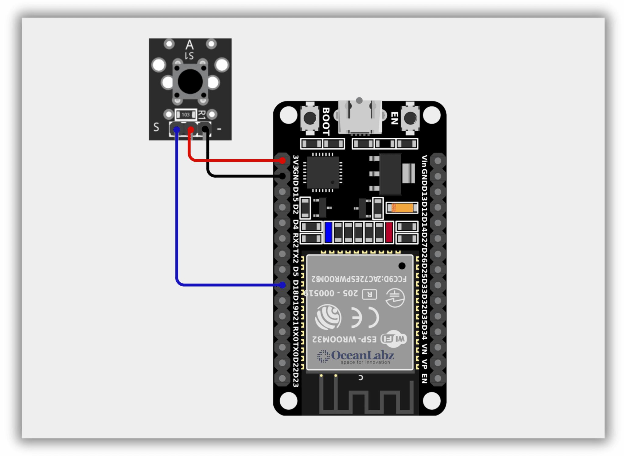 ESP32 Momentary Push Button with Arduino IDE – OceanLabz