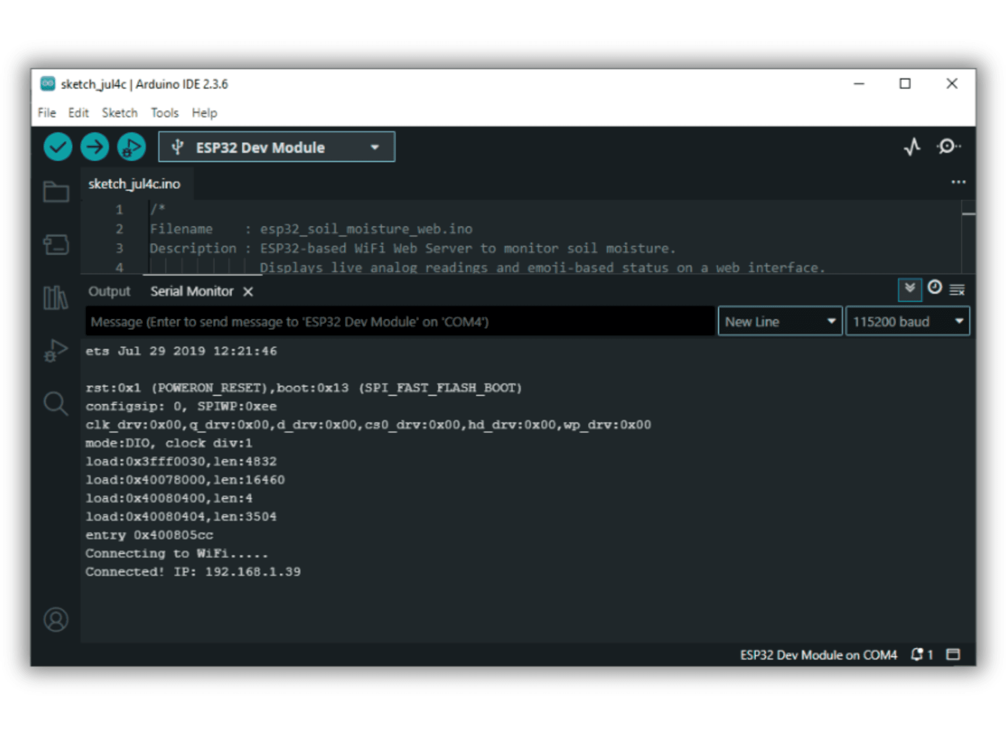 ESP32 Soil Sensor with Arduino IDE - OceanLabz