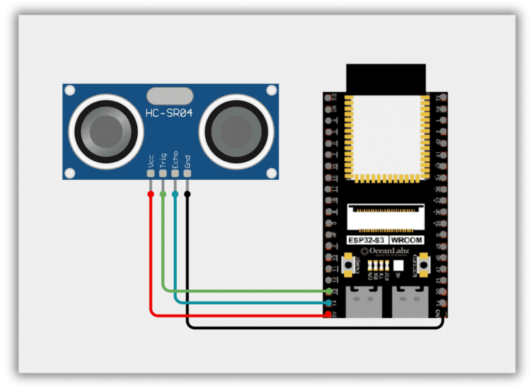 ESP32-S3 Ultrasonic Sensor with Arduino IDE - OceanLabz