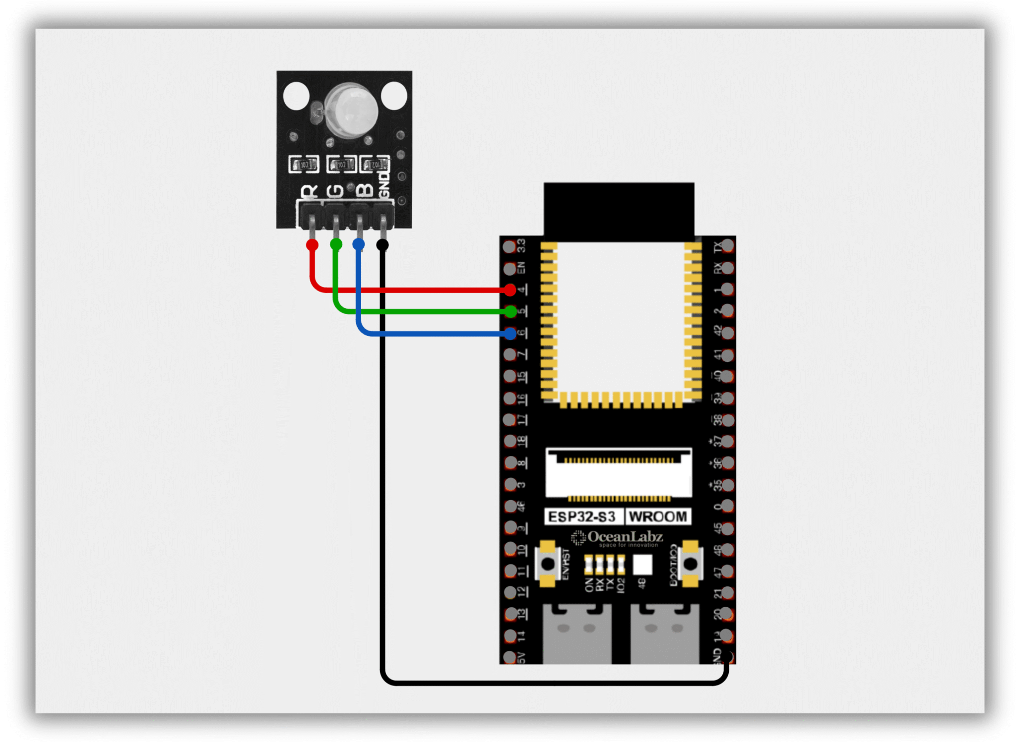 ESP32-S3 RGB LED Module with Arduino IDE - OceanLabz