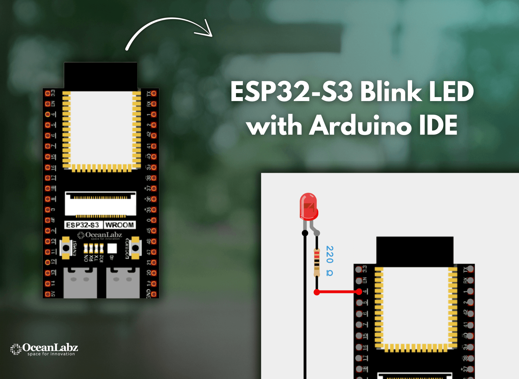 ESP32-S3 Blink LED with Arduino IDE - OceanLabz